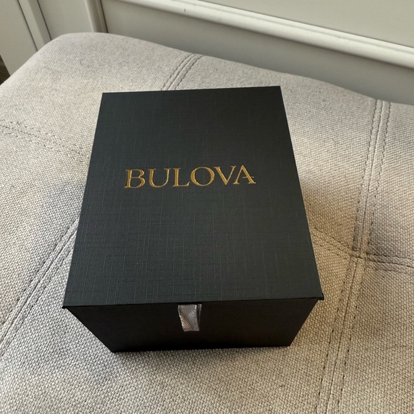 Bulova | Accessories | Bulova Black And Gold Watch Box | Poshmark